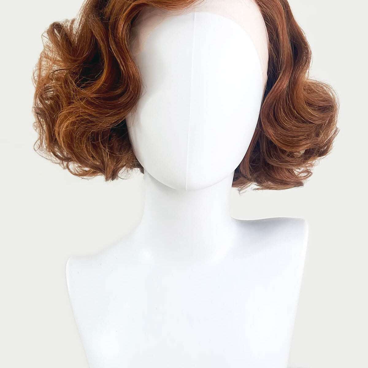 Clementine - Auburn Vintage Pinup Style Lace Front Wig – red auburn ...