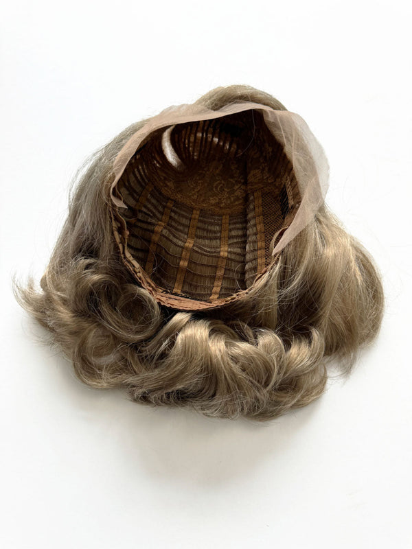 Dark golden wig, lace front, rockabilly style with victory rolls ...